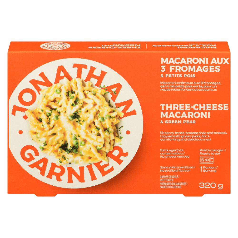 Macaroni aux 3 fromages et petits pois